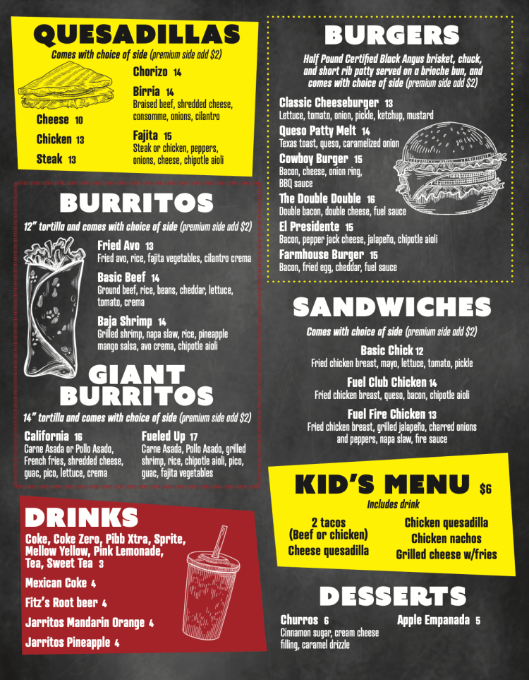 Fuel | Jackson, MO – Tacos Burgers Bar & More